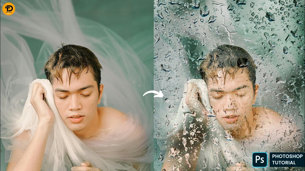 How To Create Realistic Wet Glass Effect In Photoshop (2024) - YouTube