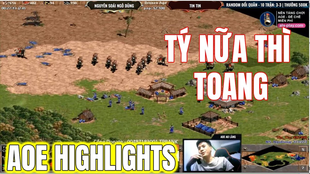 Xoay bài cực nhanh - MÃN NHÃN với cách mà TIN TIN LẬT KÈO trận đấu | AOE Highlights - YouTube