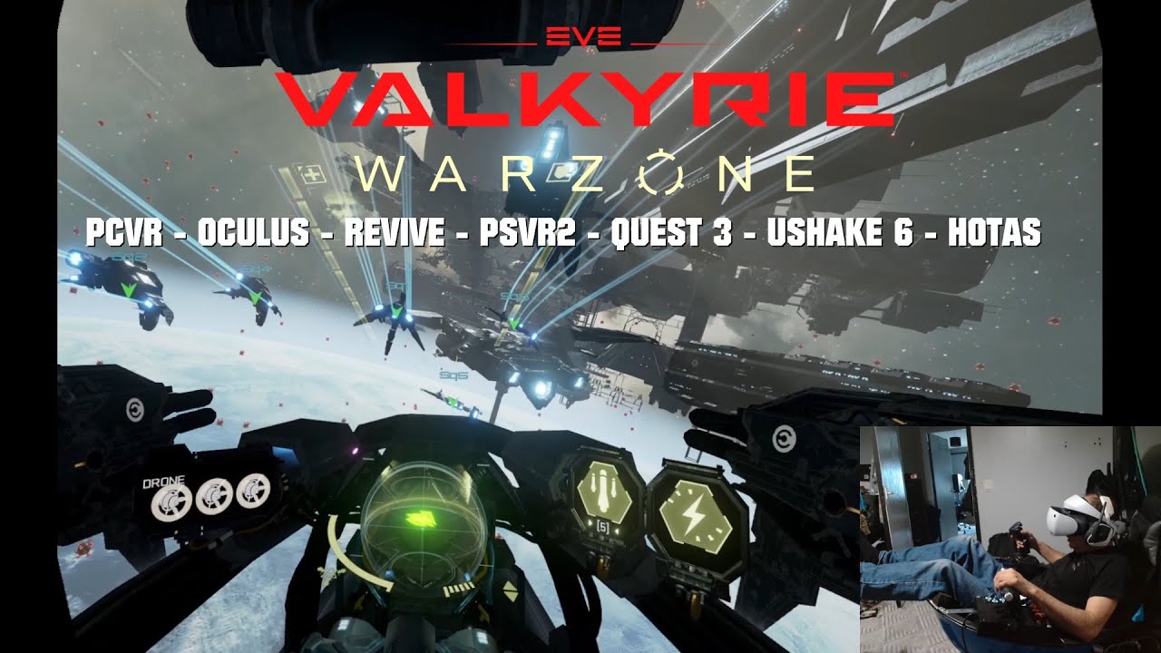 EVE VALKYRIE - PCVR - OCULUS - REVIVE - YAW VR - USHAKE 6 - PSVR2 - HOTAS - YouTube