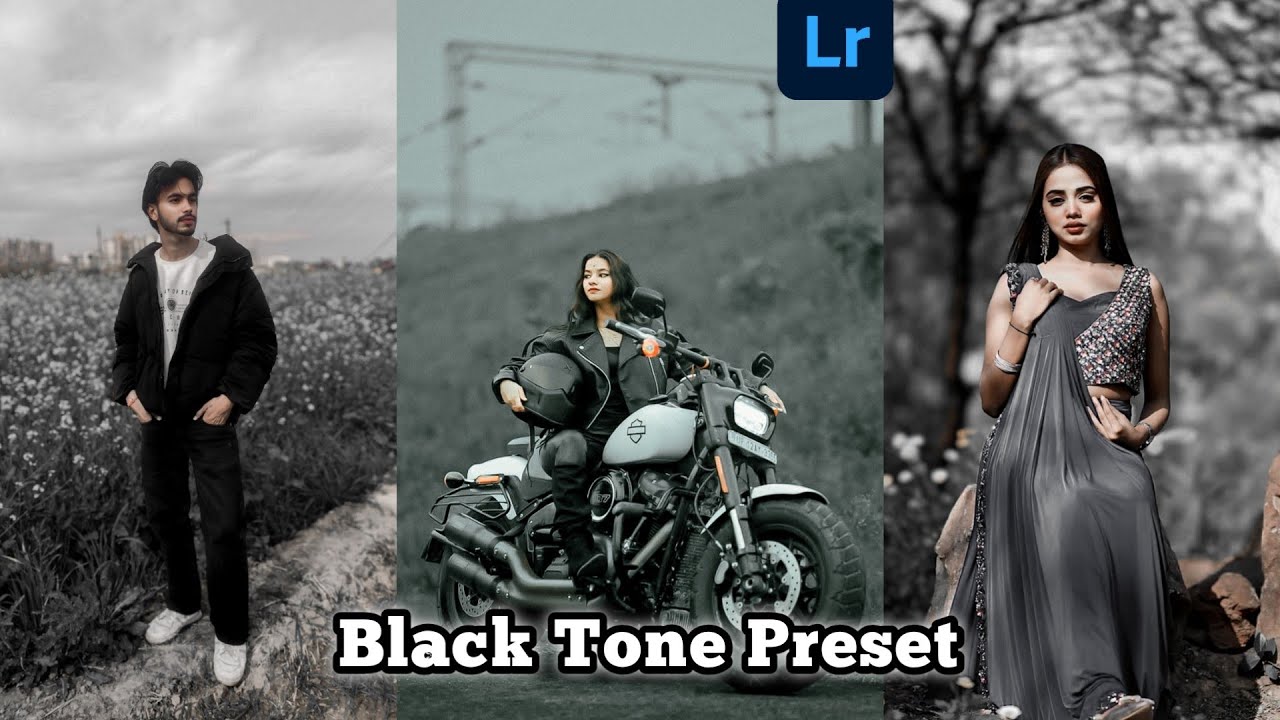 Lightroom Top 4 Black Tone Preset Background colour change photo ...