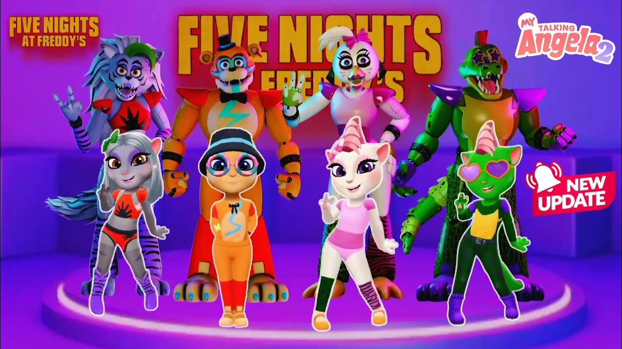My Talking Angela 2 {} Five Nights At Freddy's {} New Update {} Cosplay ...