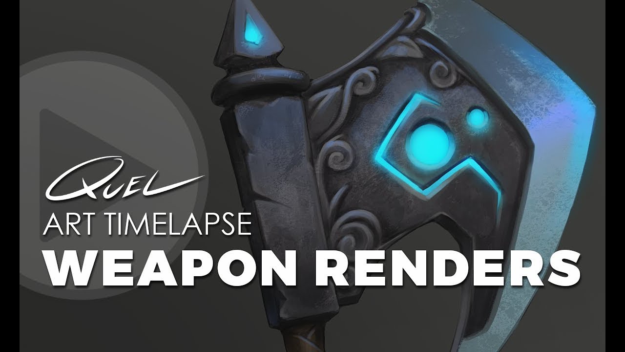 Art Timelapse: Adamas Weapon Renders - YouTube