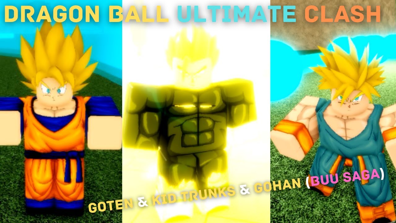 Roblox Dragon Ball Ultimate Clash | Goten & Kid Trunks & Gohan (Buu ...