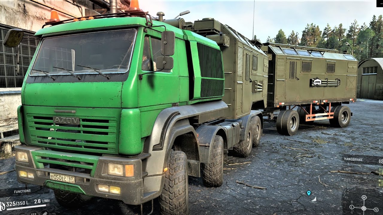 SnowRunner Gameplay Walkthrough #1 - SNOWRUNNER AZOV Military TRUCK ...