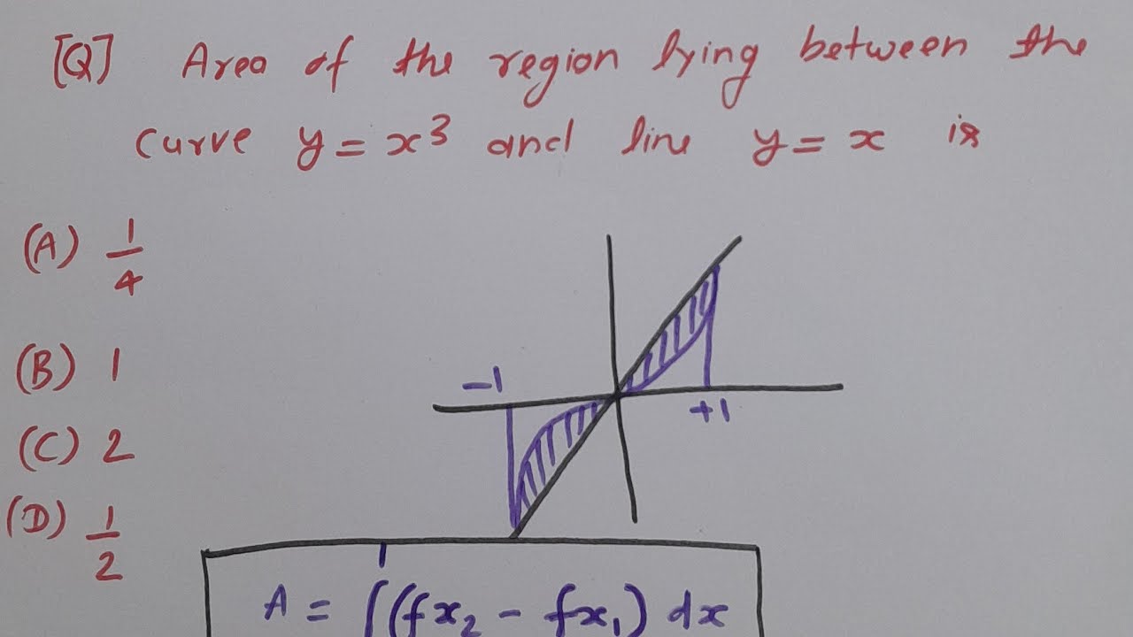 Definite integration: area under the curve 2 - YouTube