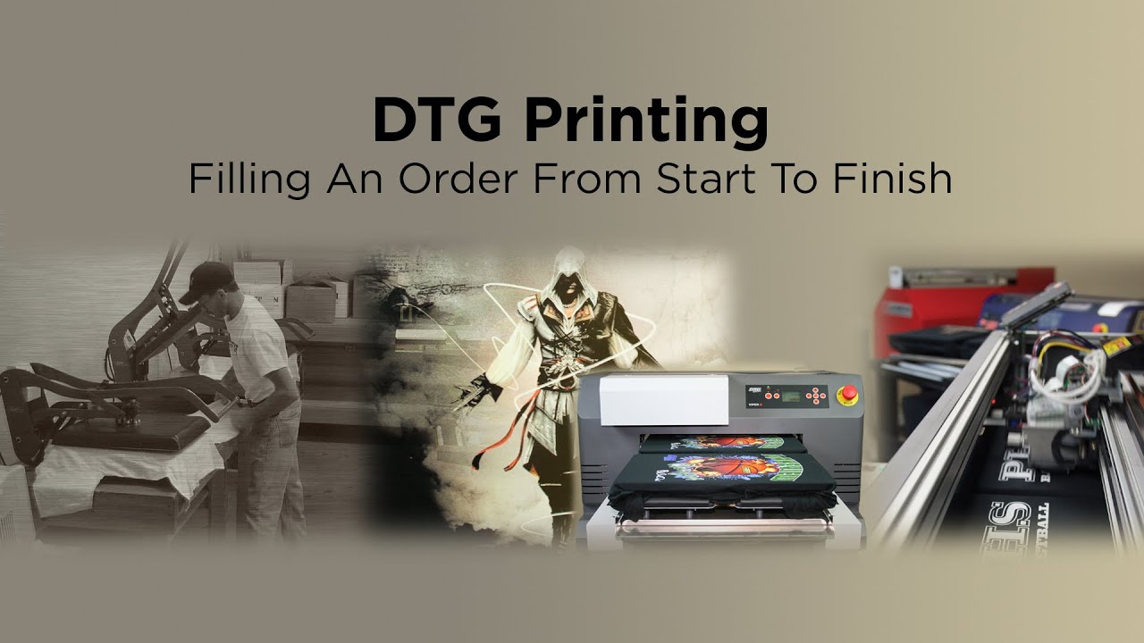 Direct to Garment Printing Filling an Order from Start to Finish - YouTube