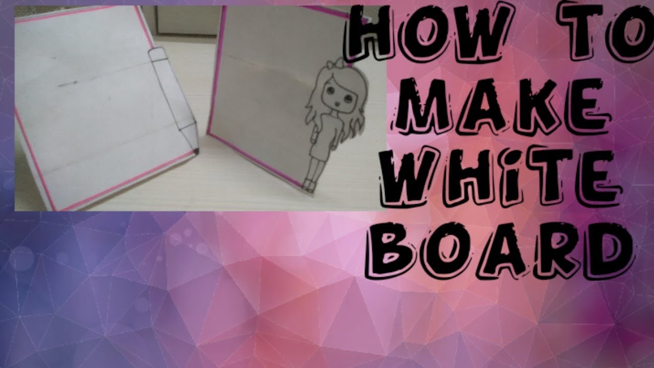 How To Make White Board Using Paper YouTube How To Make White Board Using Paper YouTube