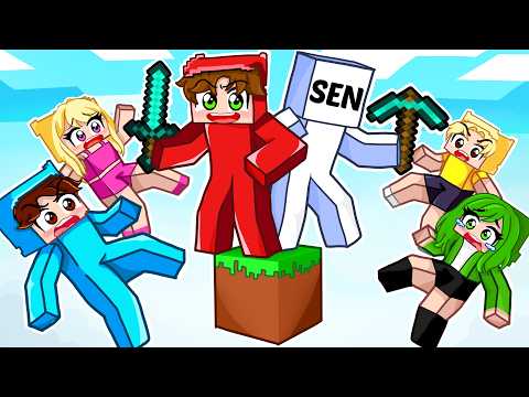 SEN TEK BLOKTA HERKESLE TANIŞTIN - Minecraft