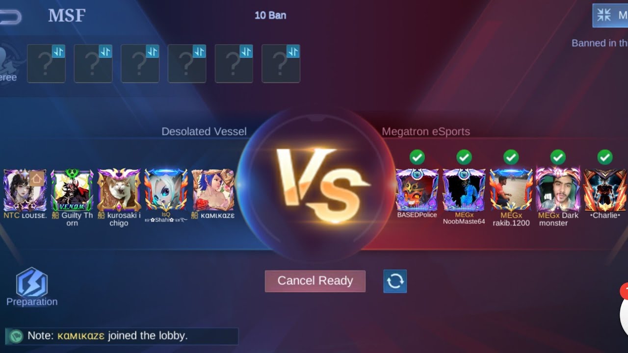 MLBB summer fest || MEGATRON ESPORT VS DESOLATED VESSEL - YouTube