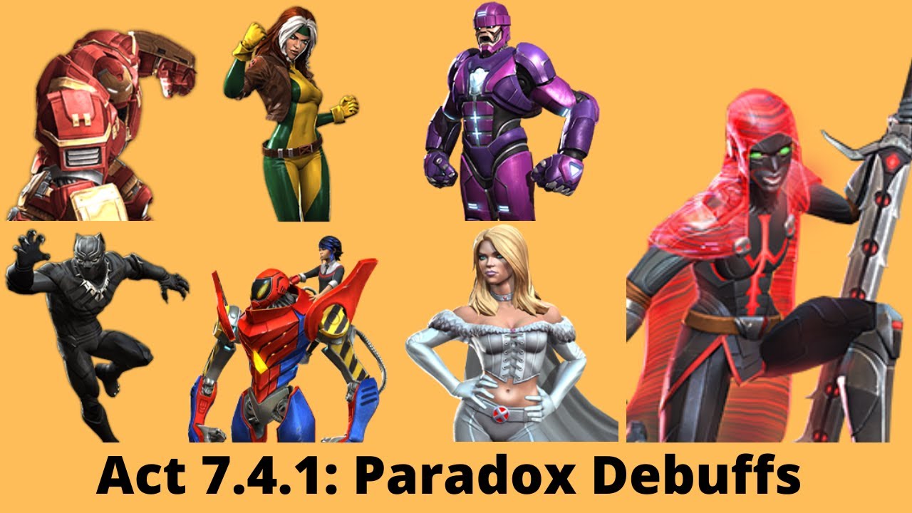 MCOC: Act 7.4.1 Paradox Debuffs | Entropic Aptitude | Enhanced Parry ...