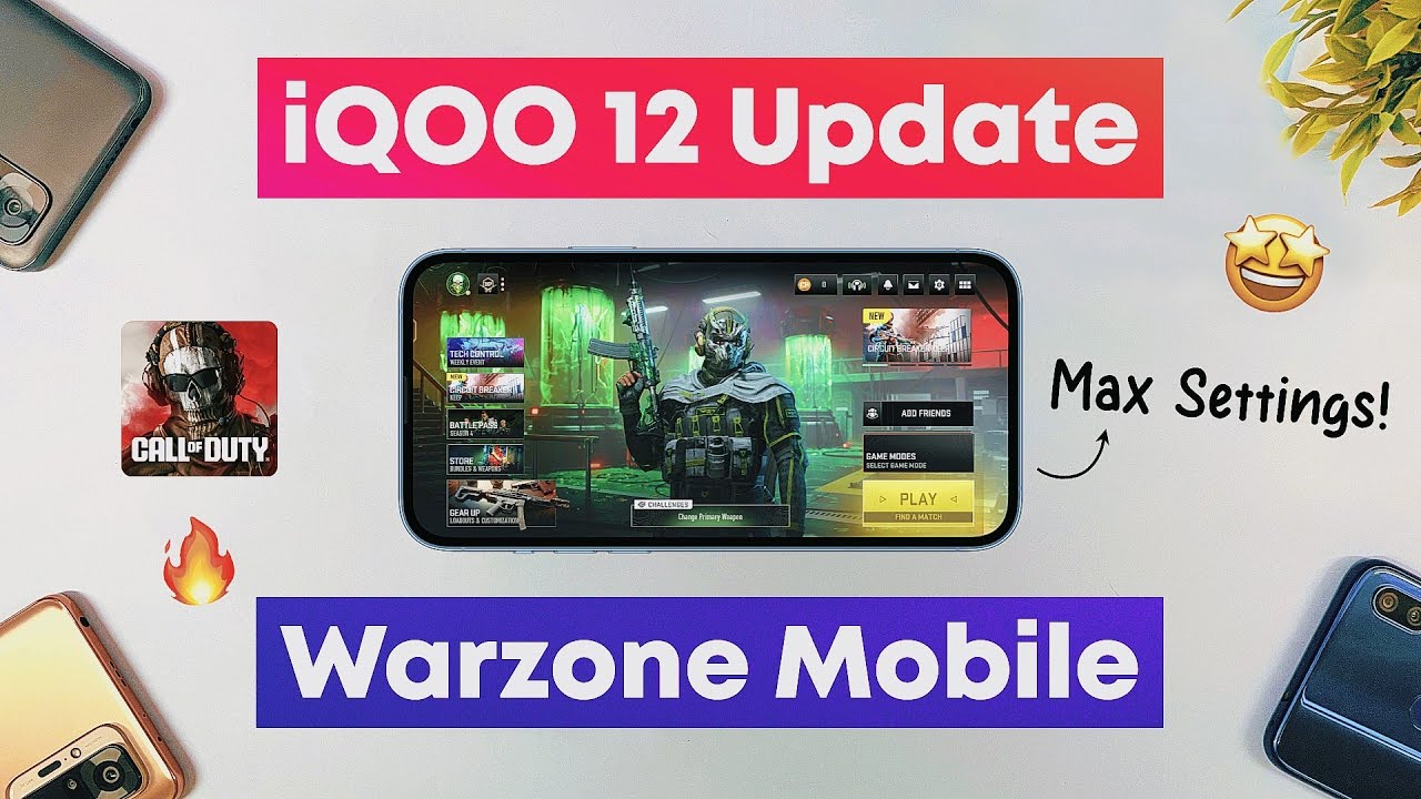 🎮iQOO 12 COD Warzone Mobile (Max Settings) Latest 2024 Update! - YouTube