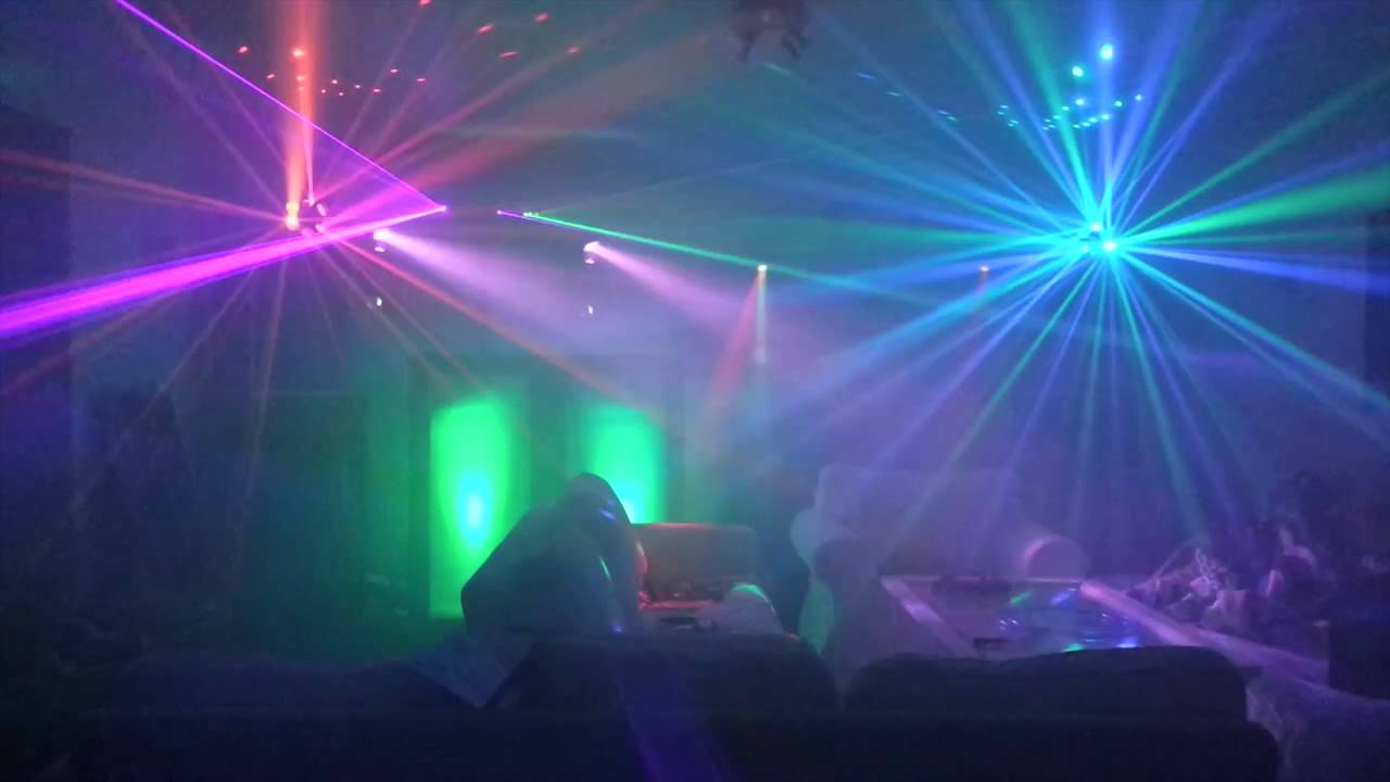 Mobile DJ light setup - YouTube