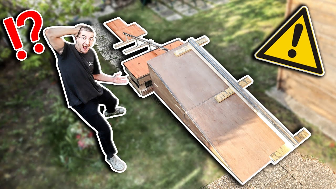 UN SKATEPARK DANS NOTRE JARDIN *DIY* - YouTube