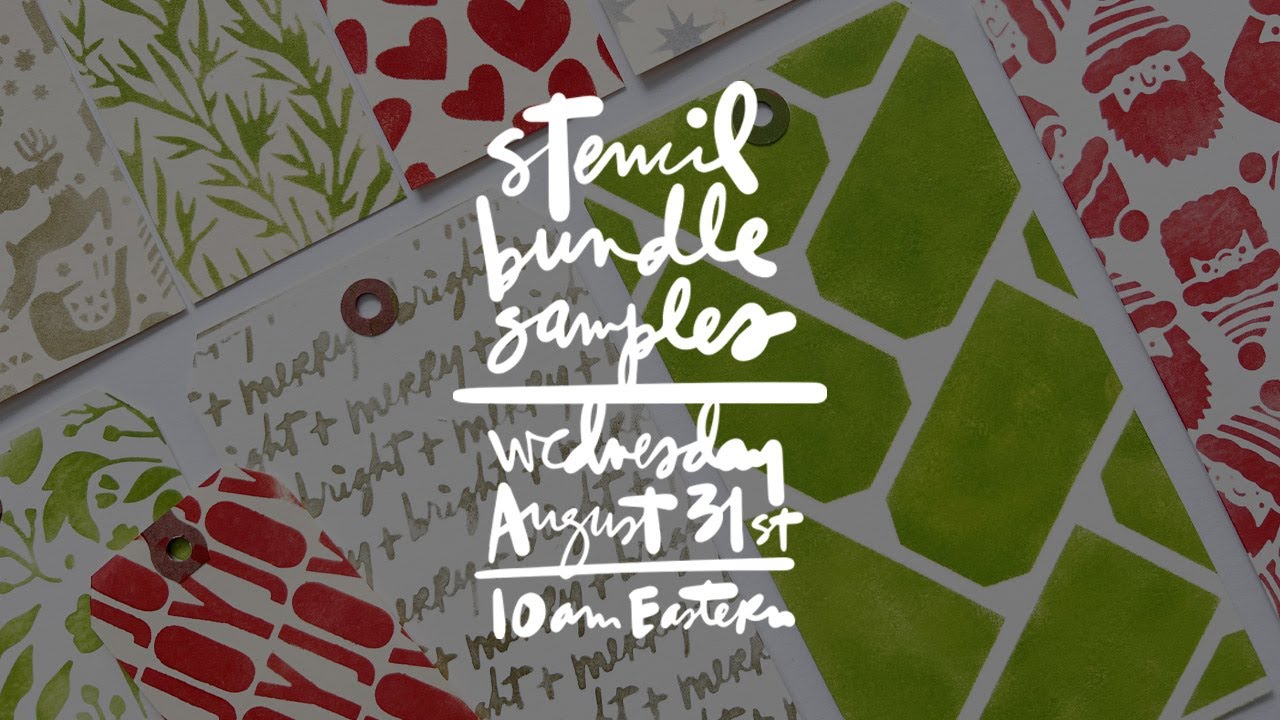 December Daily® 2022 | Stencil Bundle Samples - YouTube