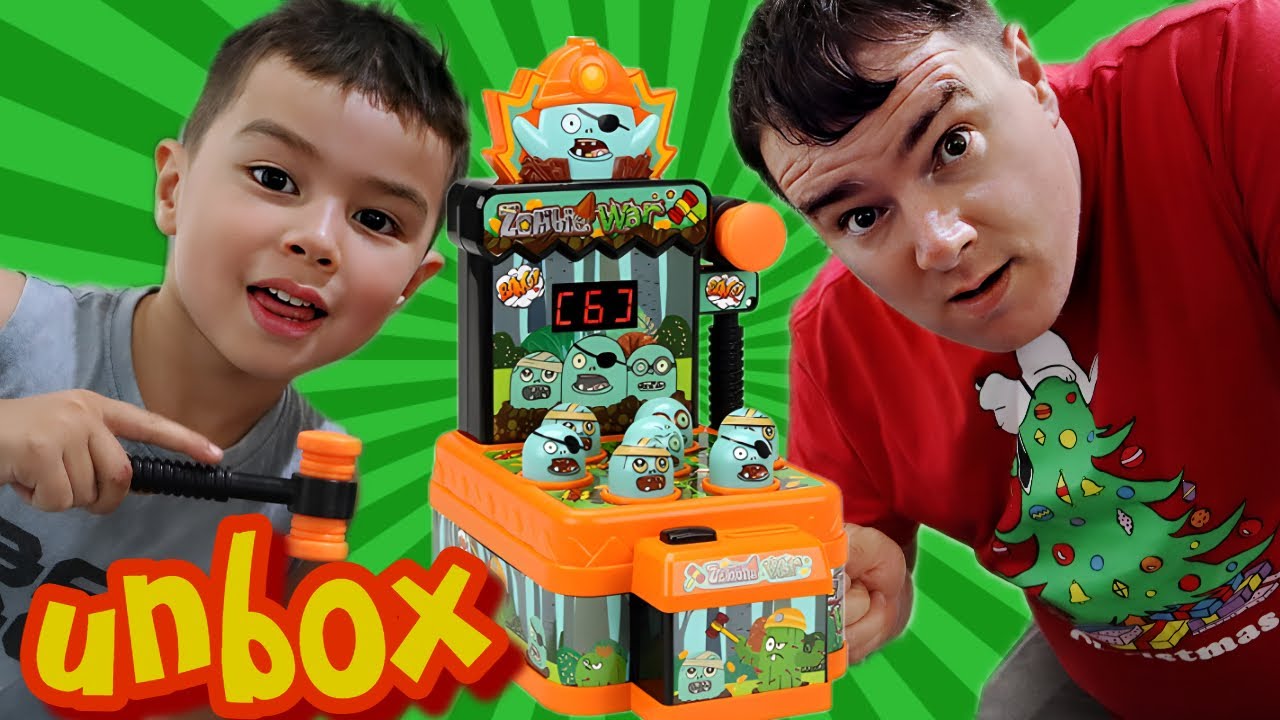 New Toy Review For Kids About Hitting Zombie Game | Kids Videos | Toys ...