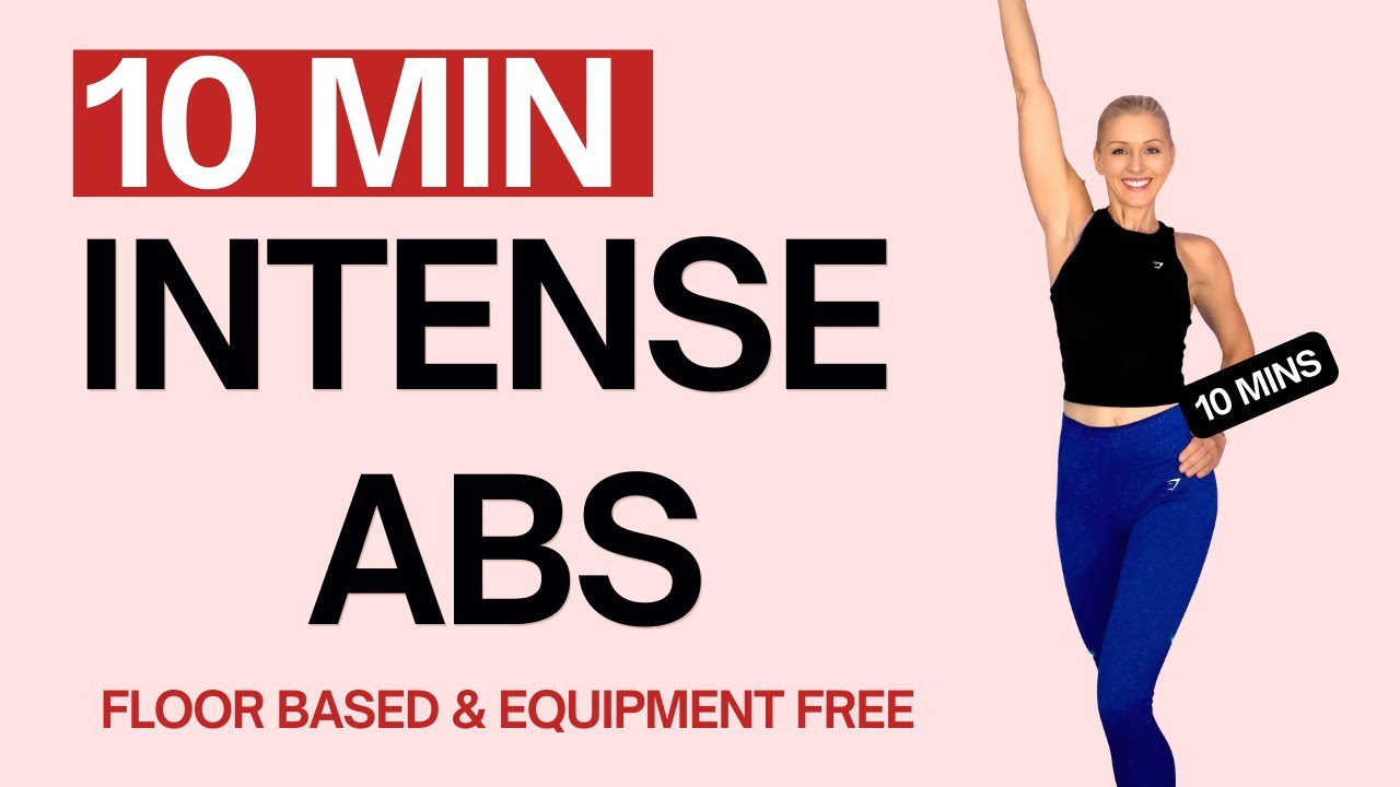 10-Minute Express Abs Workout – Floor-Based Core Burner 🔥 - YouTube