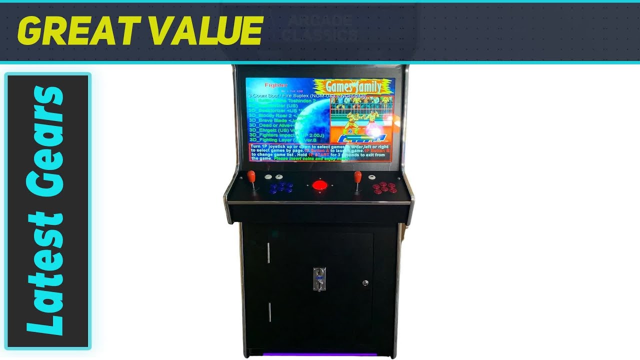 "Commercial Grade Top US Video Arcade: 32" Screen, 4500 Games - Review ...