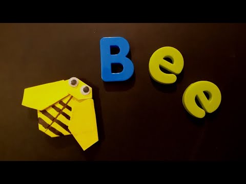 [Origami] Bumble Bee 🐝 - How to fold Bumble Bee - Paper Bee DIY ...
