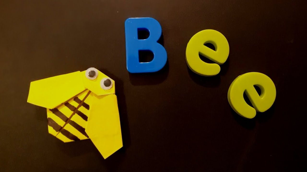 [Origami] Bumble Bee 🐝 - How to fold Bumble Bee - Paper Bee DIY ...