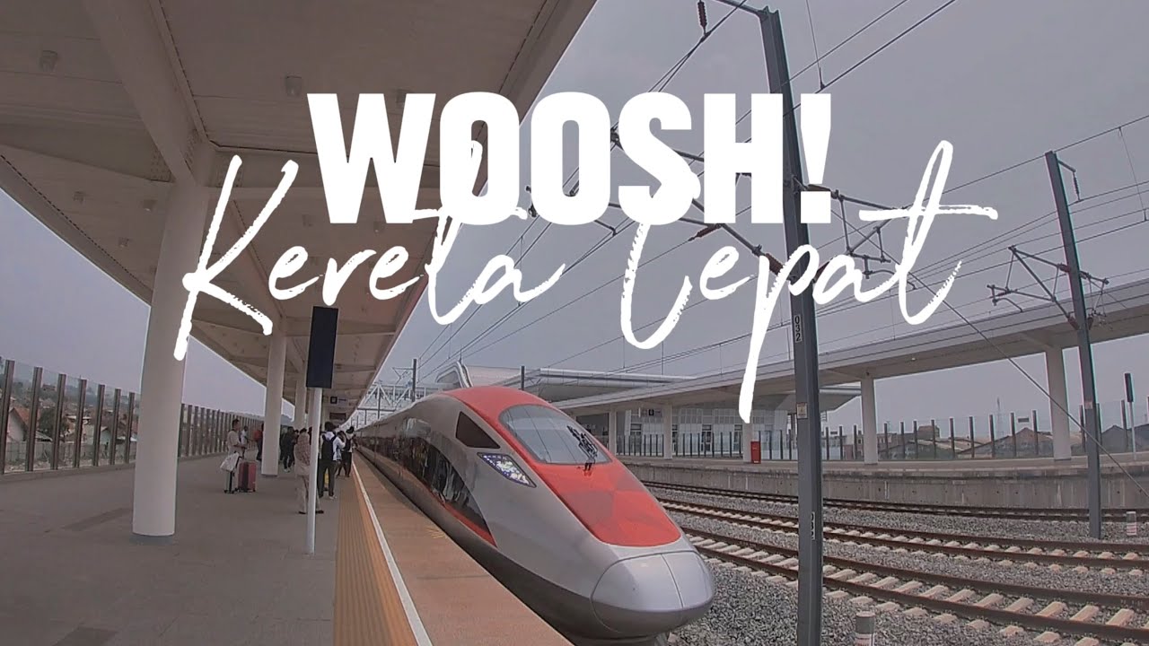 FULL NAIK KERETA CEPAT WOOSH BANDUNG JAKARTA VIA FEEDER STASIUN BANDUNG ...