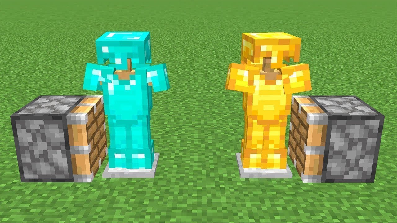 diamond armor + gold armor = ??? - YouTube
