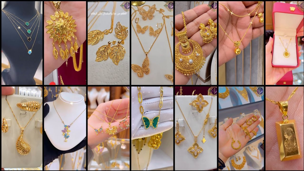 Beautiful😍 ️light and heavy weight Gold locket+chain designs with ...