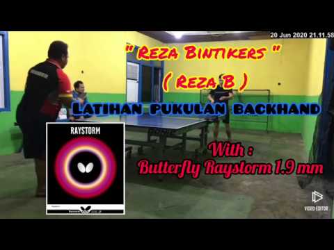 BUTTERFLY RAYSTORM 1.9 mm Short Pips | Latihan Pukulan Backhand oleh ...
