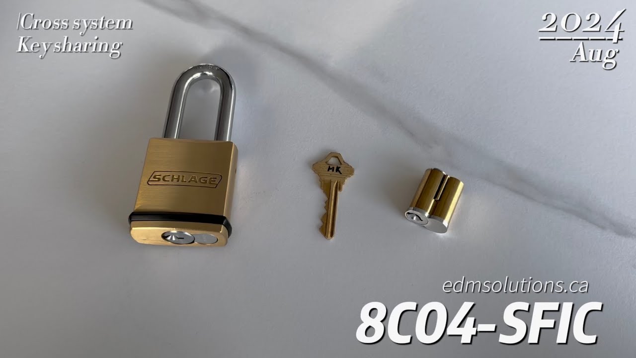 Schlage LFIC vs 8C04-SFIC, Key Compatibility - YouTube