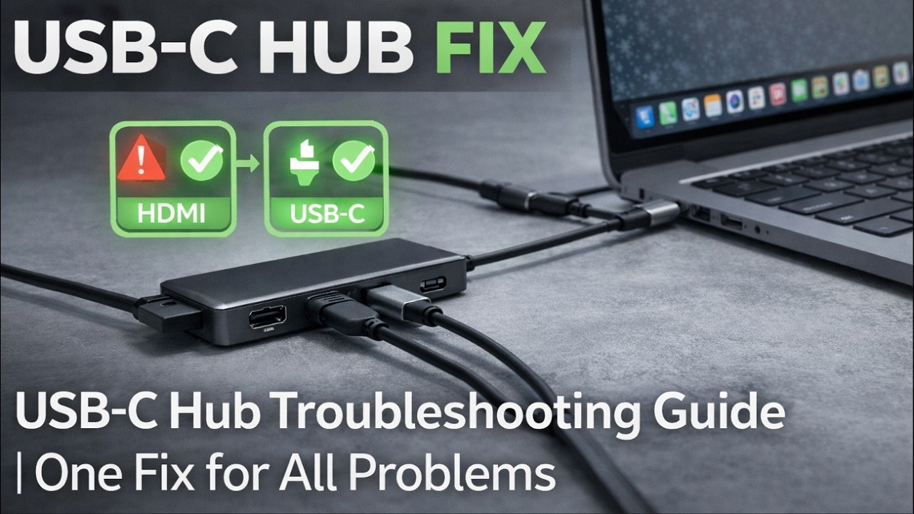 USB-C Hub Problems Fixed | Disconnect, Charging & Display Lag Solution ...
