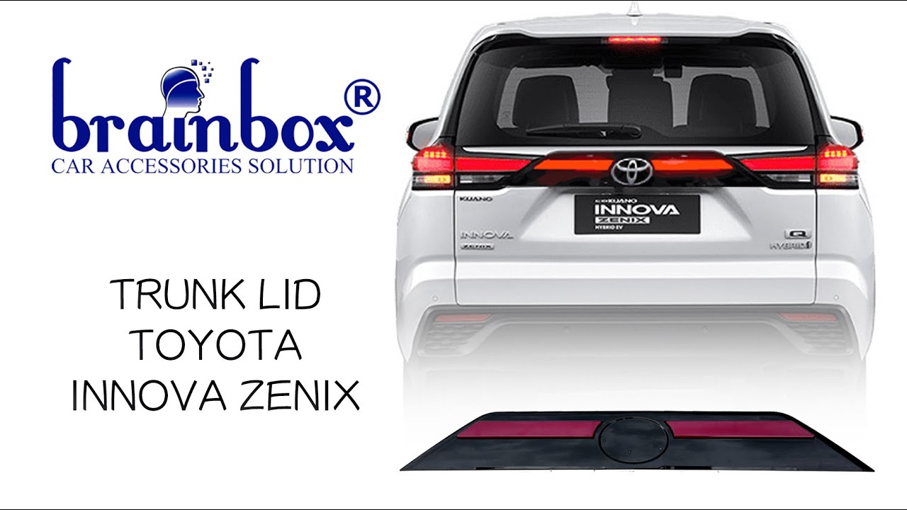 12220 Trunk Lid Toyota Innova Zenix Trunklid Lampu LED Belakang Bagasi ...