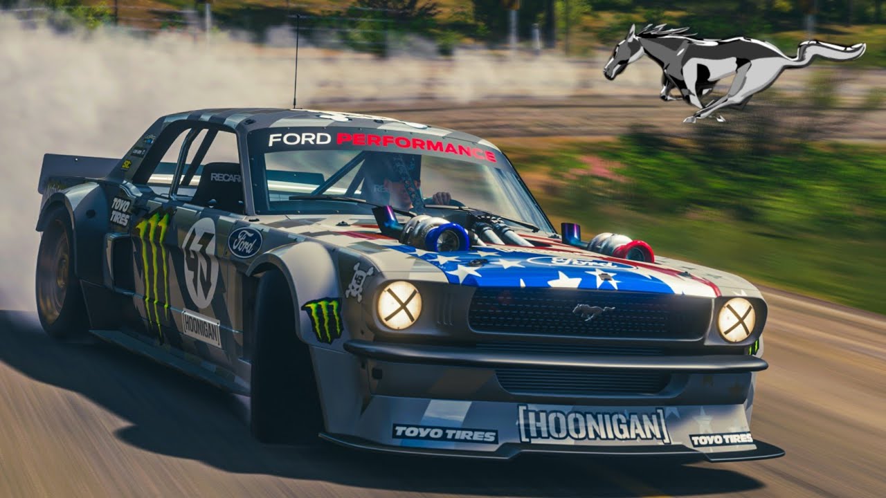Forza Horizon 5: Ken Block 1400Hp Hoonigan Ford "Hoonicorn" Mustang 1965 (4K UHD) - YouTube