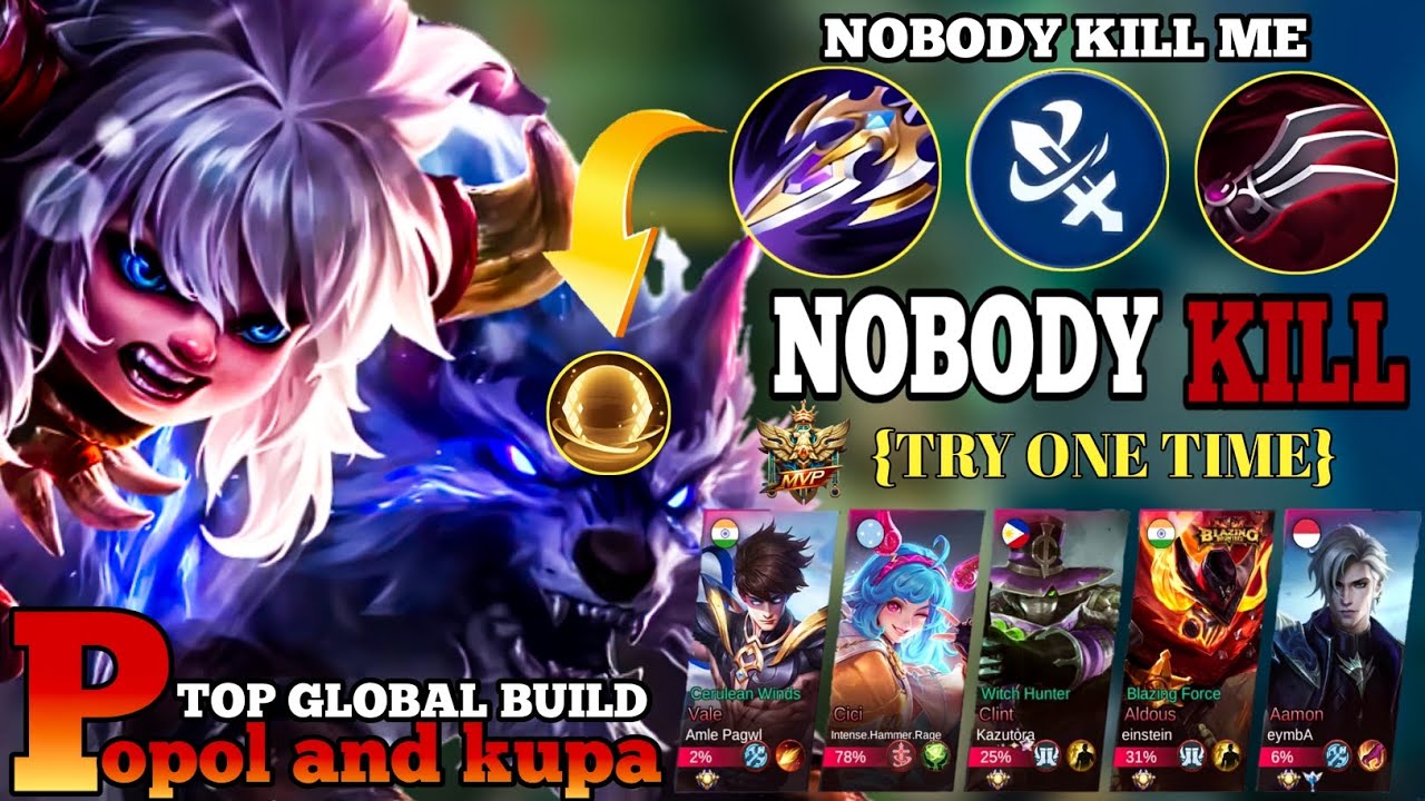 BUILD DESTROYER!! TRY THIS BUILD | BEST BUILD POPOL AND KUPA 2024 ...