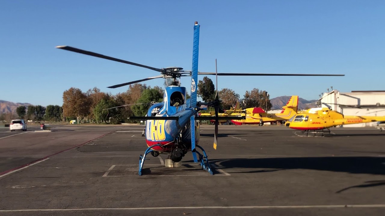 3 helicopter departing vannuys n71hd n29hd n301fd - YouTube