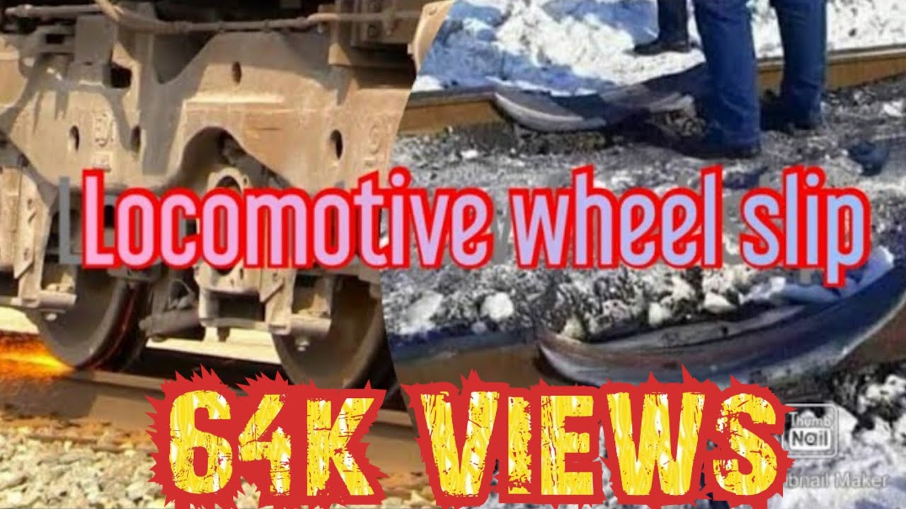 Locomotive wheel slip - YouTube