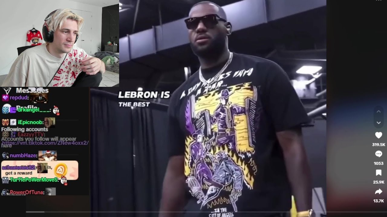 xQc Learns a Little Bit About The Greatest Basketball Player Of All ...
