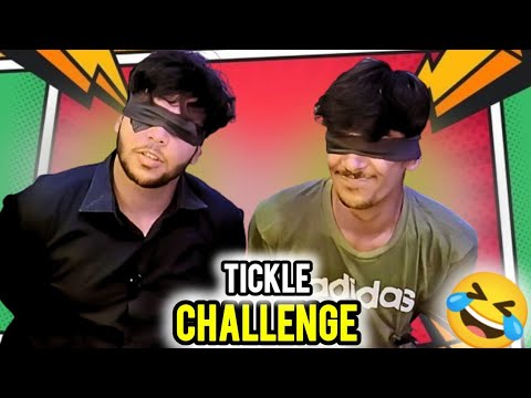 Blindfold Tickle Challenge 😂 | Funny Friends Dare Game