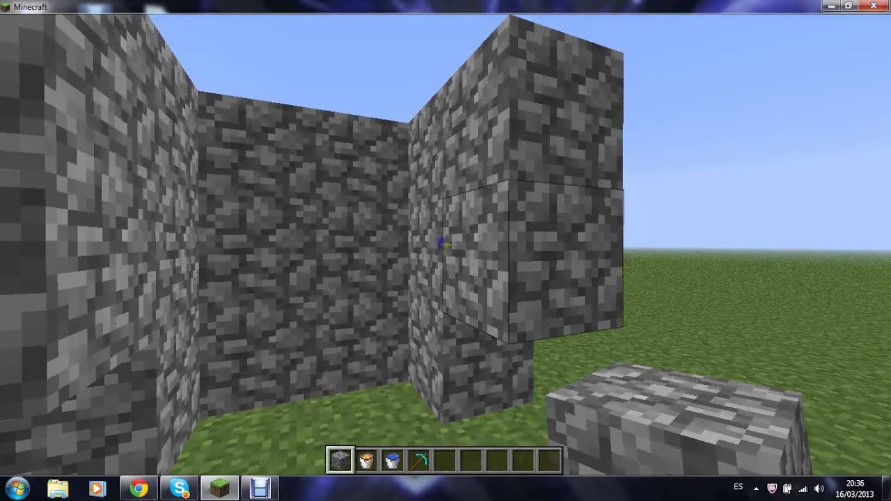 COMO HACER UN GENERADOR DE ROCA-MINECRAFT - YouTube