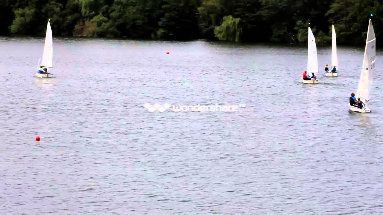 Chipstead Sailing Club Heron class start on 6th July 2014 - YouTube
