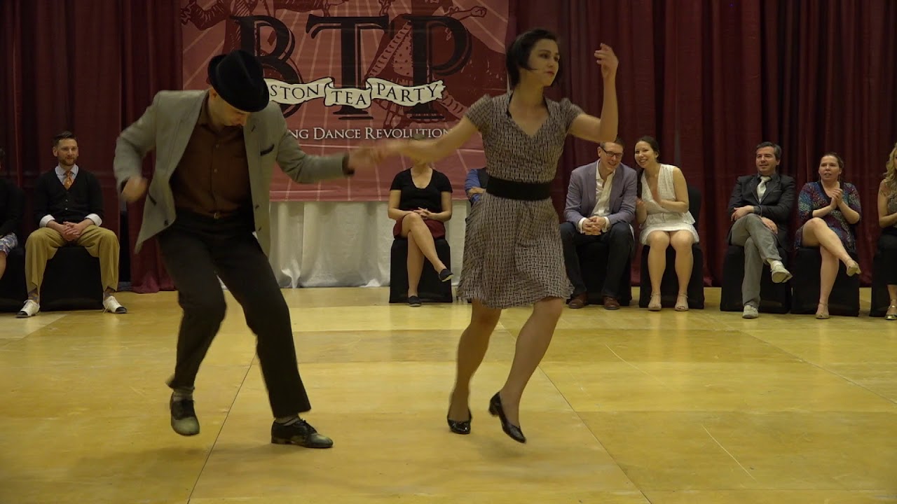 BTP 2017 Lindy Hop Invitational Strictly Nathan Bugh & Gaby Cook - YouTube