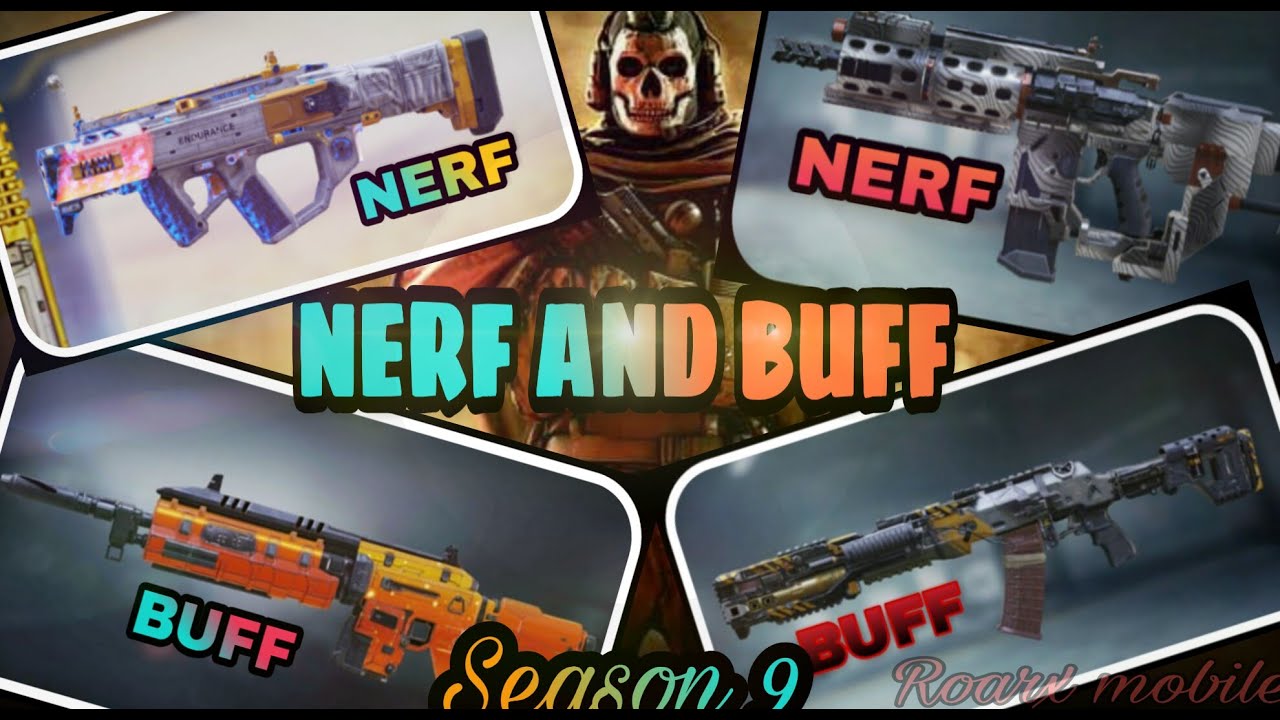 NEW NERF AND BUFF UPDATES SEASON9 || CALL OF DUTY MOBILE|| INSANE NERF ...