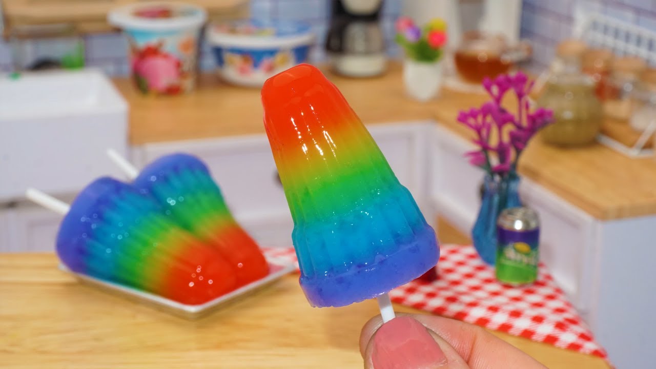 Amazing Miniature Rainbow Jelly Decorating | Tasty Tiny Summer Fruit ...