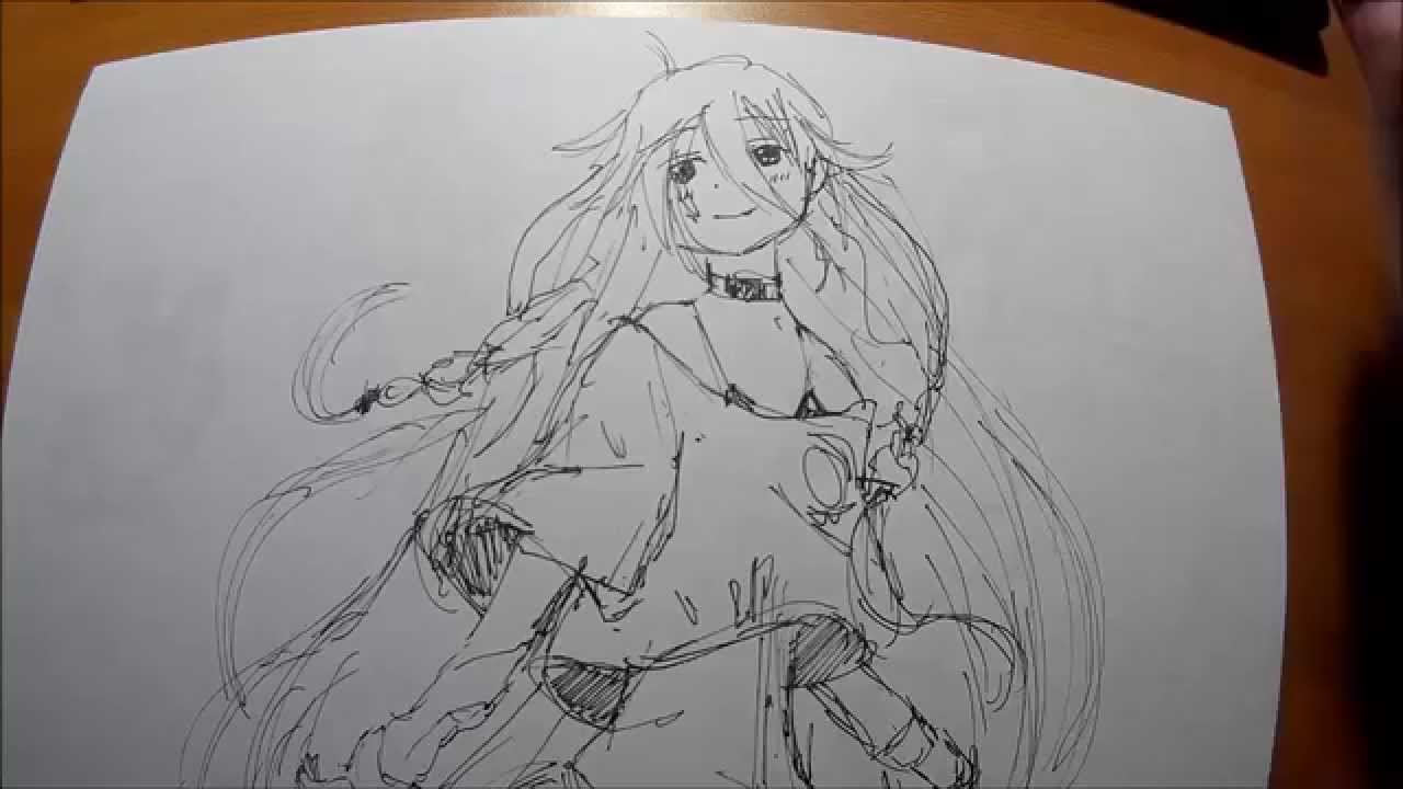 How to draw IA #1 direct ink (speedraw) - YouTube