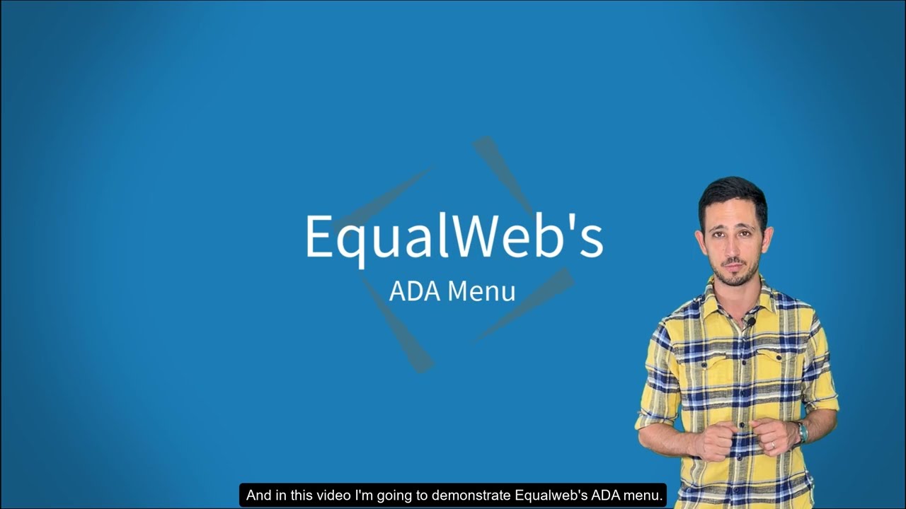 ‎Website Accessibility ToolBar Demonstration by EqualWeb - YouTube