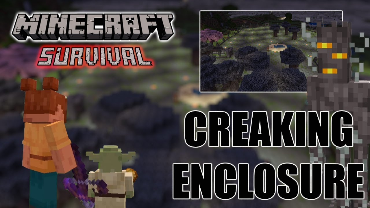 We Built A Creaking Enclosure! Minecraft Survival (Ft New Kitchen ...