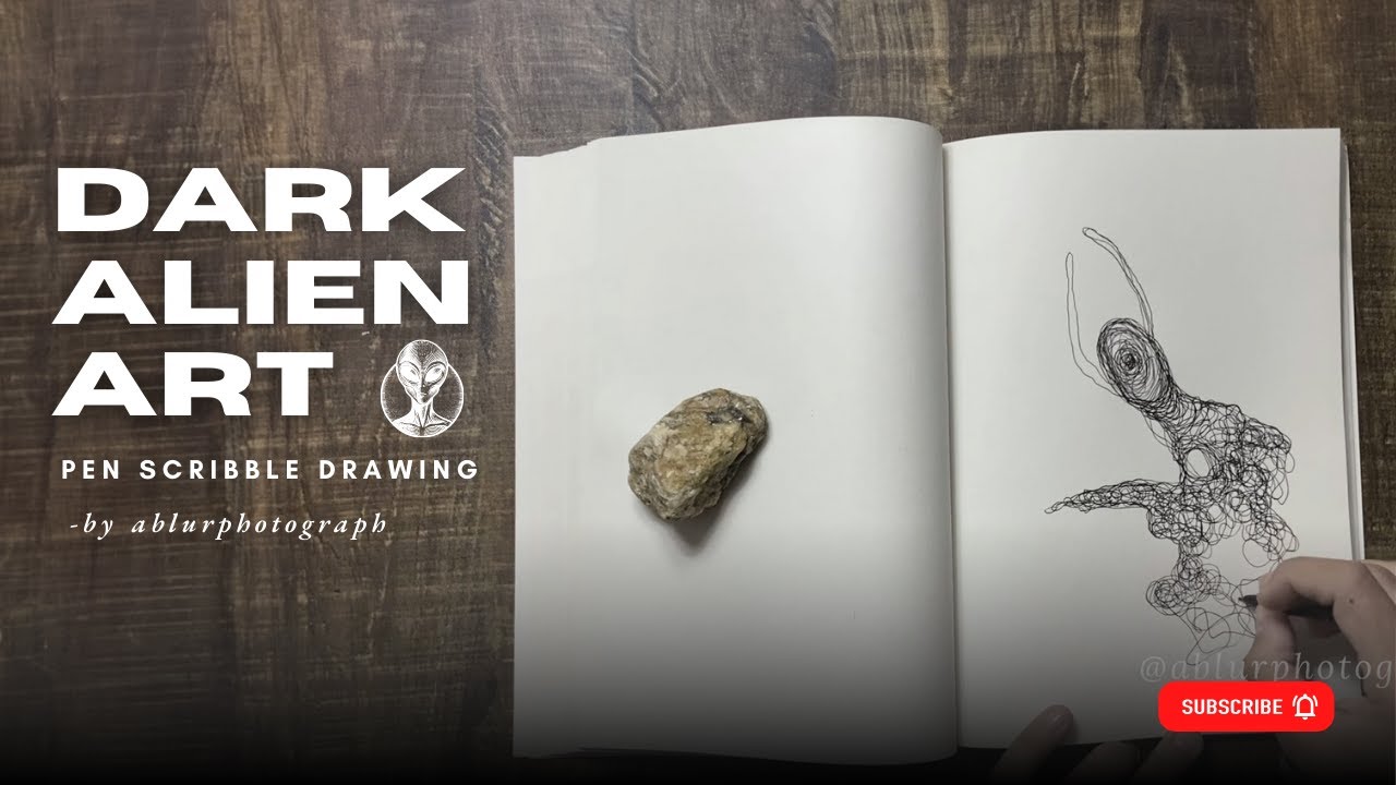 Wired Humanoids | Pen Scribble Art | Dark Alien art| Drawing Tutorial ...