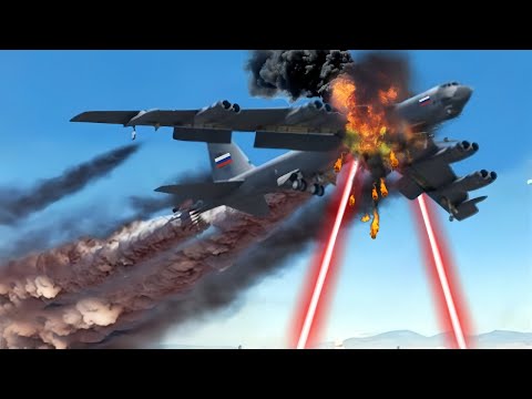 14 MINUTES AGO! Russian Tu-95 strategic bomber shot down by Ukraine