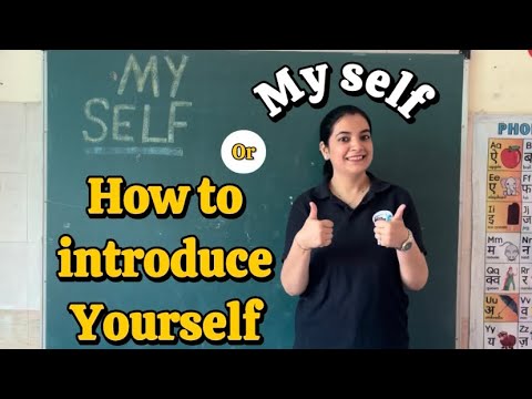 5 Lines on My self | self introduction in English for Preschools | How ...