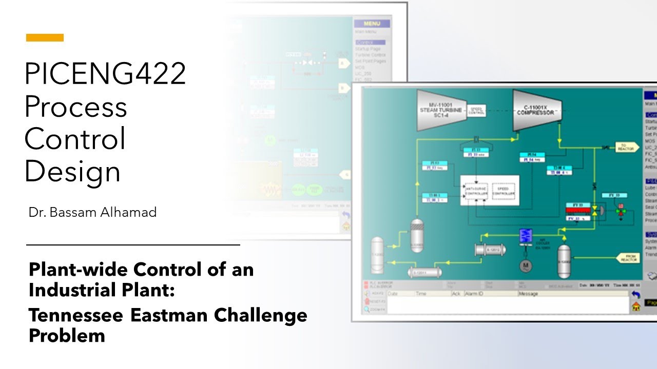 PICENG422 Design of a Tennessee Eastman Plant - YouTube