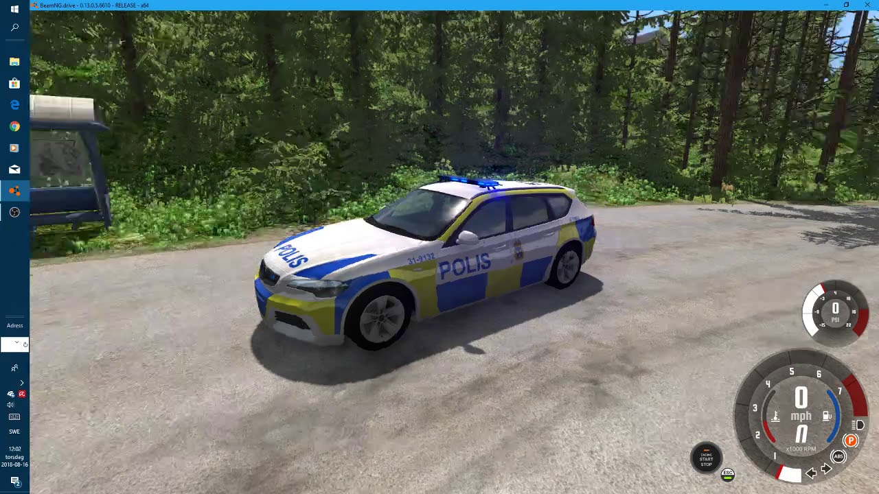 BeamNG.drive Swedish Police Car Showcase. - YouTube