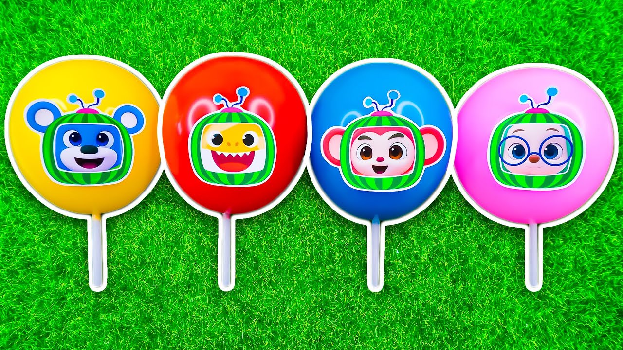 Some Lot's of BIG Candy Shop Magic Balloons Baby Shark, Hogi Cocomelon ...